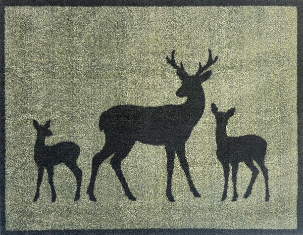 Field deer Recycled washable doormat - Lovely designs - UK made ...